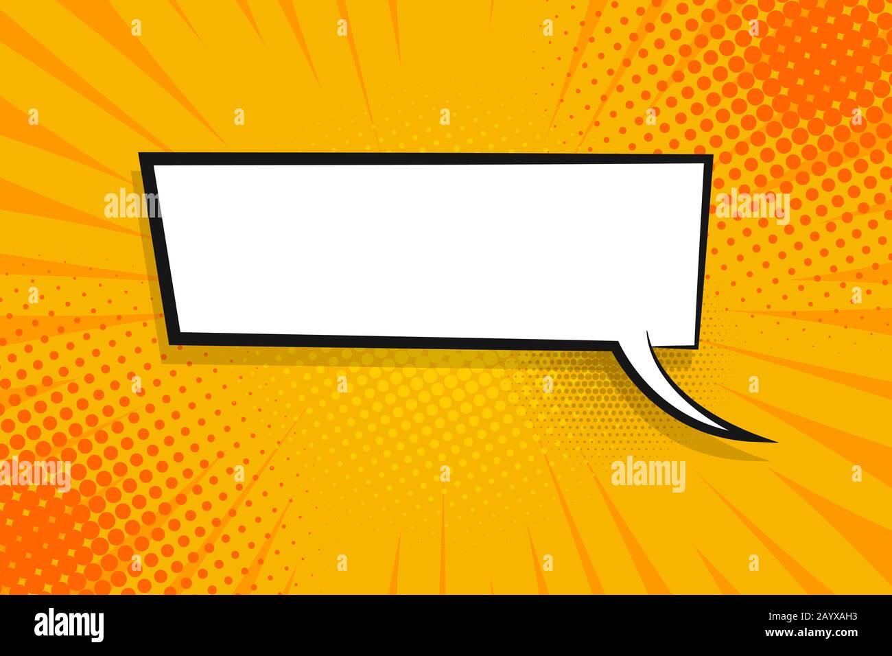 Comic text empty speech bubble banner pop art Stock Vector Image & Art ...