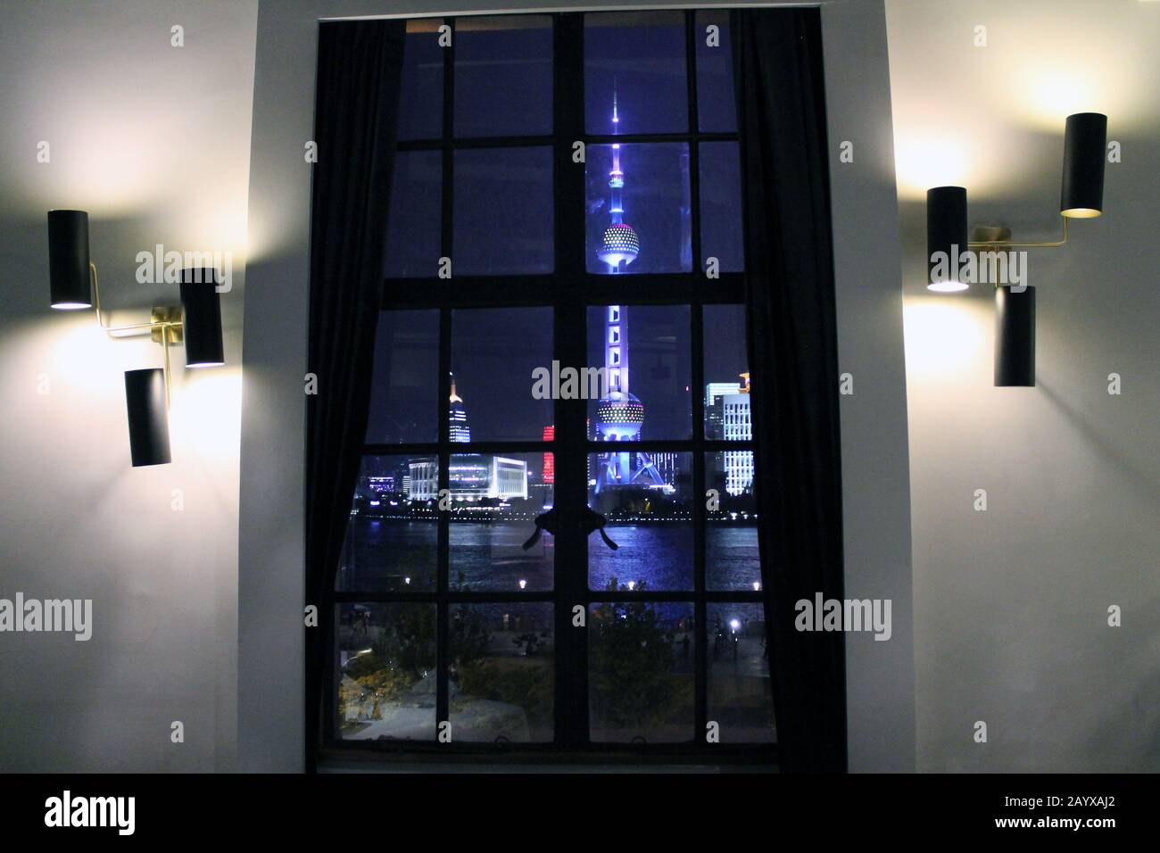 The high tower from the window Stock Photo - Alamy