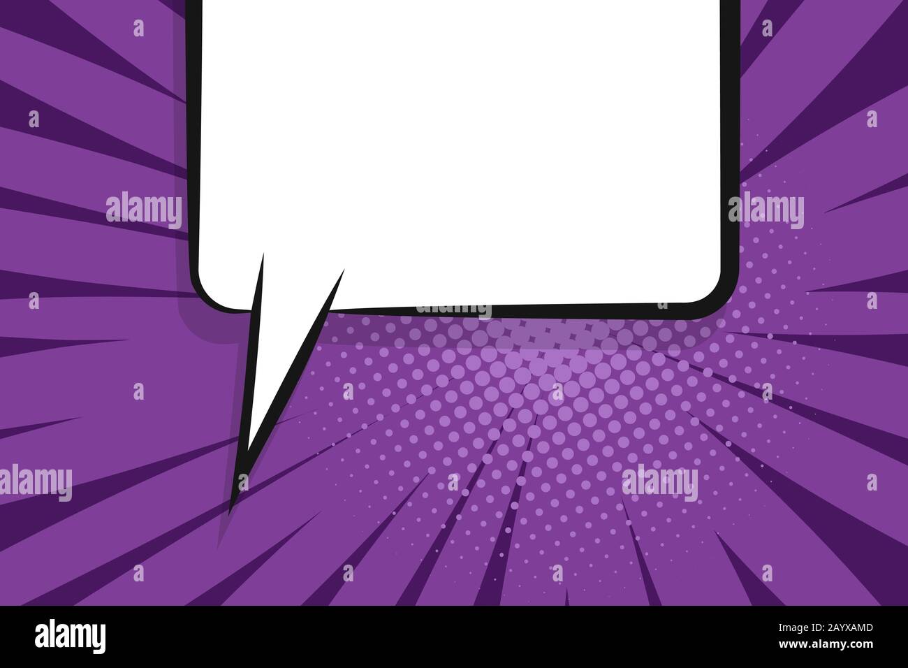 Comic text empty speech bubble banner pop art Stock Vector Image & Art ...