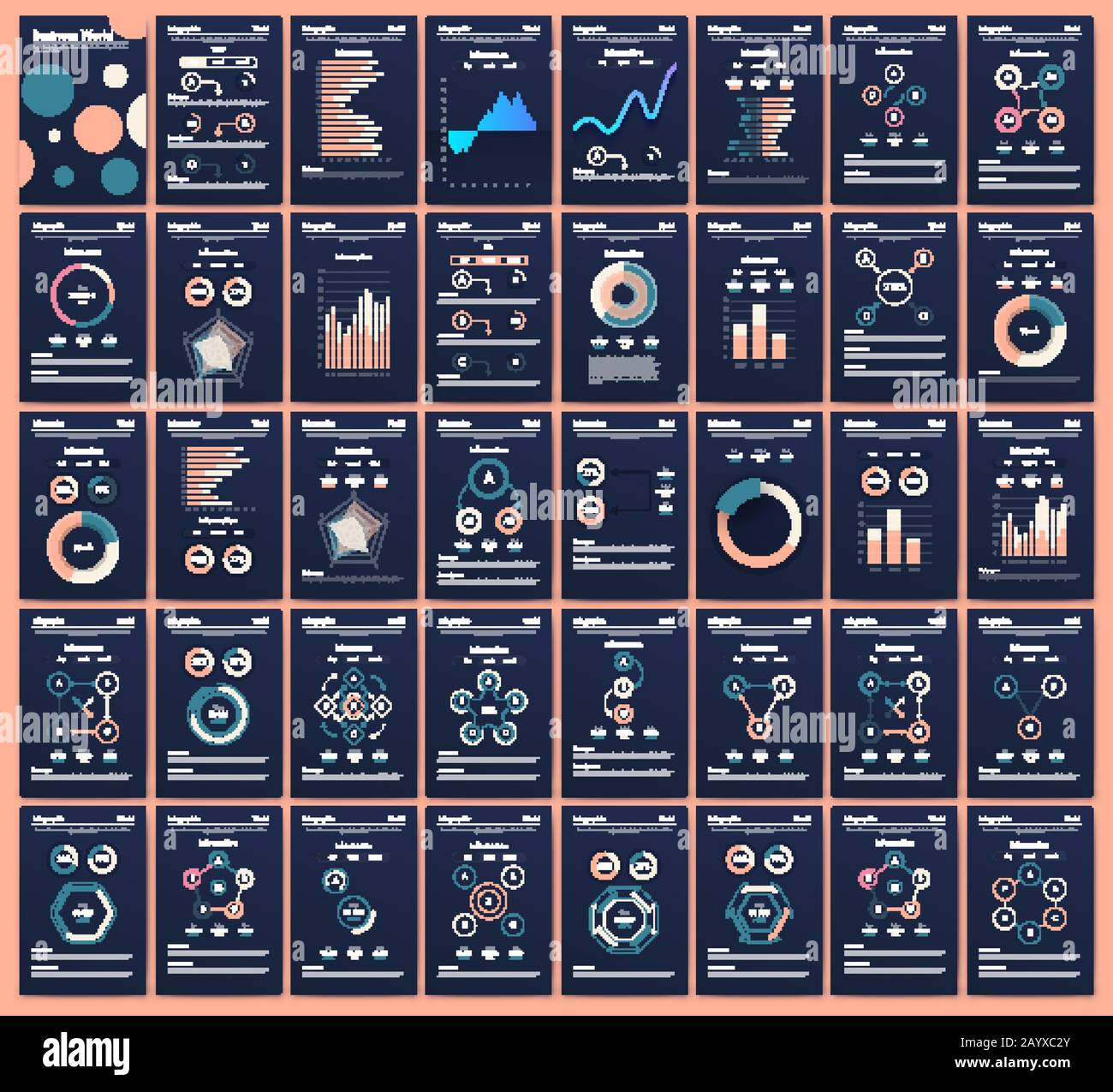 Modern infographic vector elements for business brochures. Use in ...