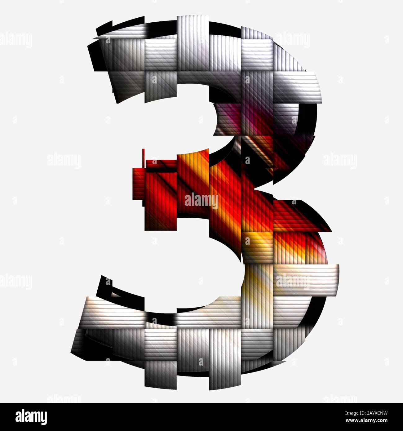 Alphabet uppercase letter in weave design style Stock Photo - Alamy