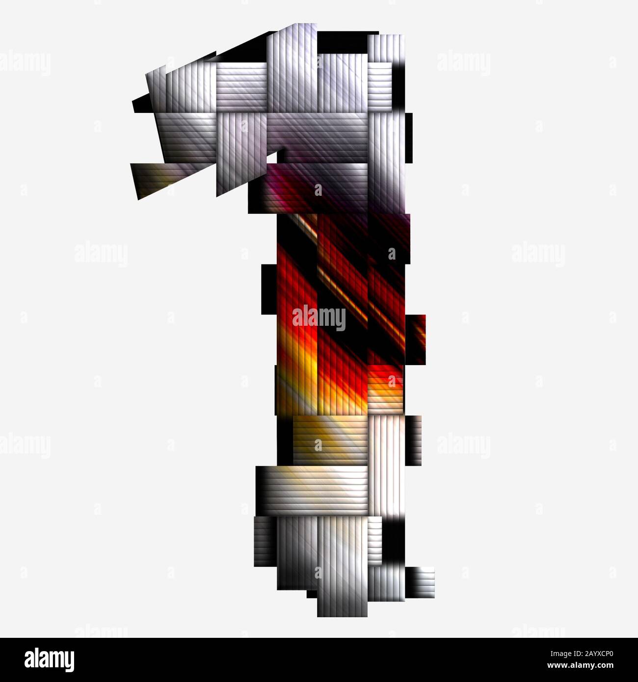 Alphabet uppercase letter in weave design style Stock Photo - Alamy