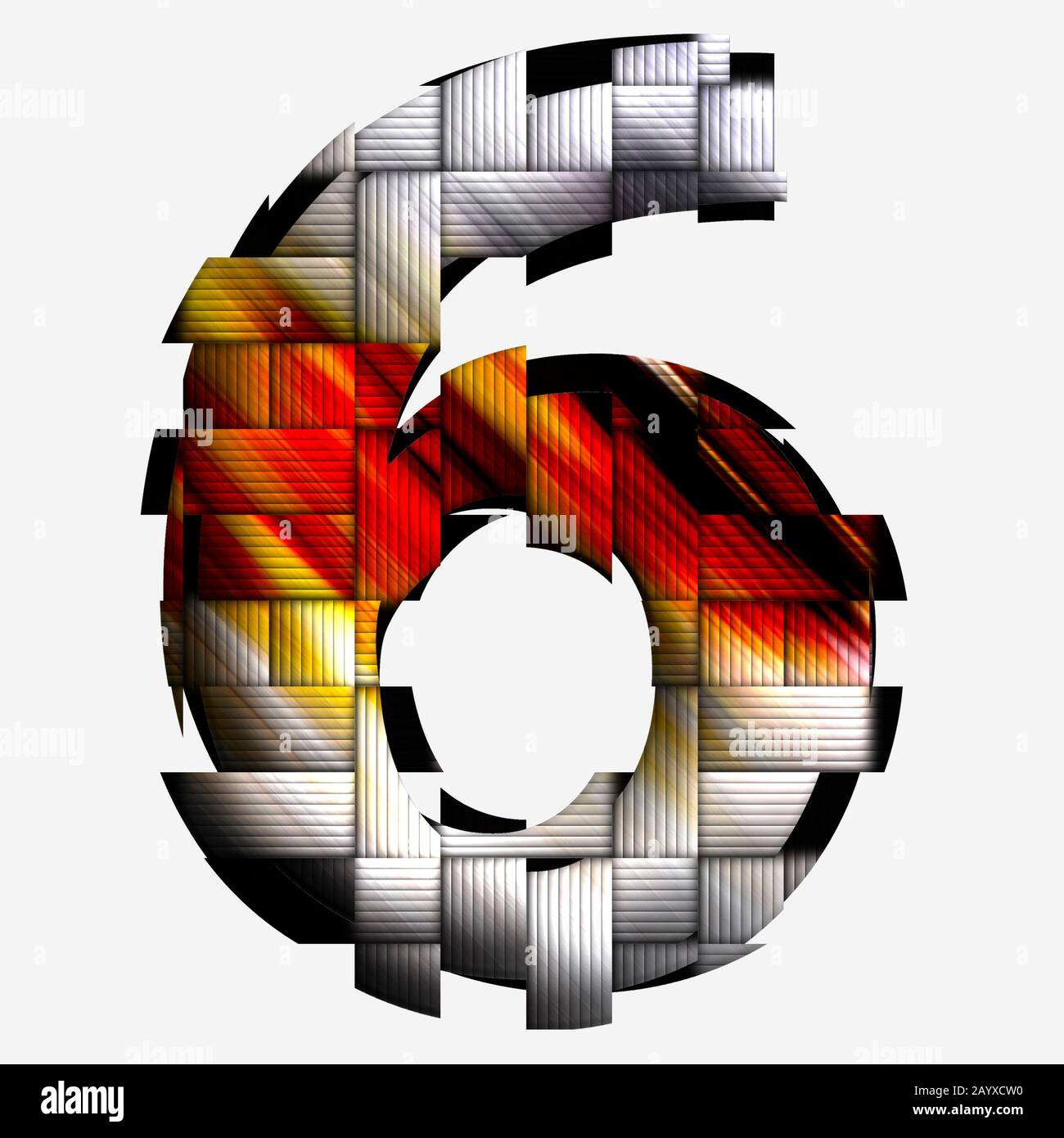 Alphabet uppercase letter in weave design style Stock Photo - Alamy