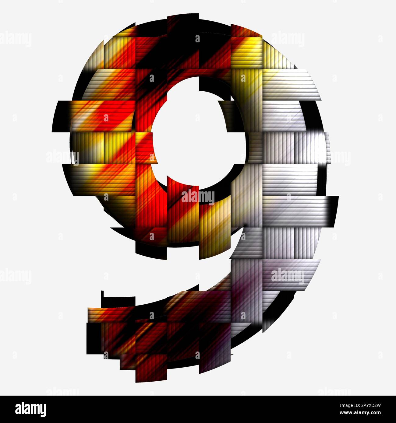 Alphabet uppercase letter in weave design style Stock Photo - Alamy