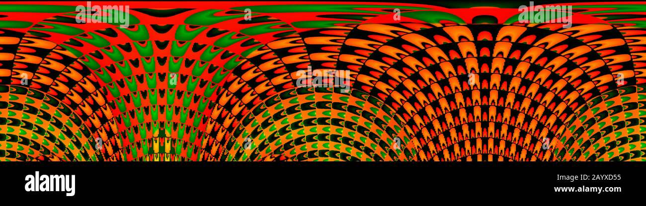 Digital art, high resolution panoramic abstract objects with soft ...