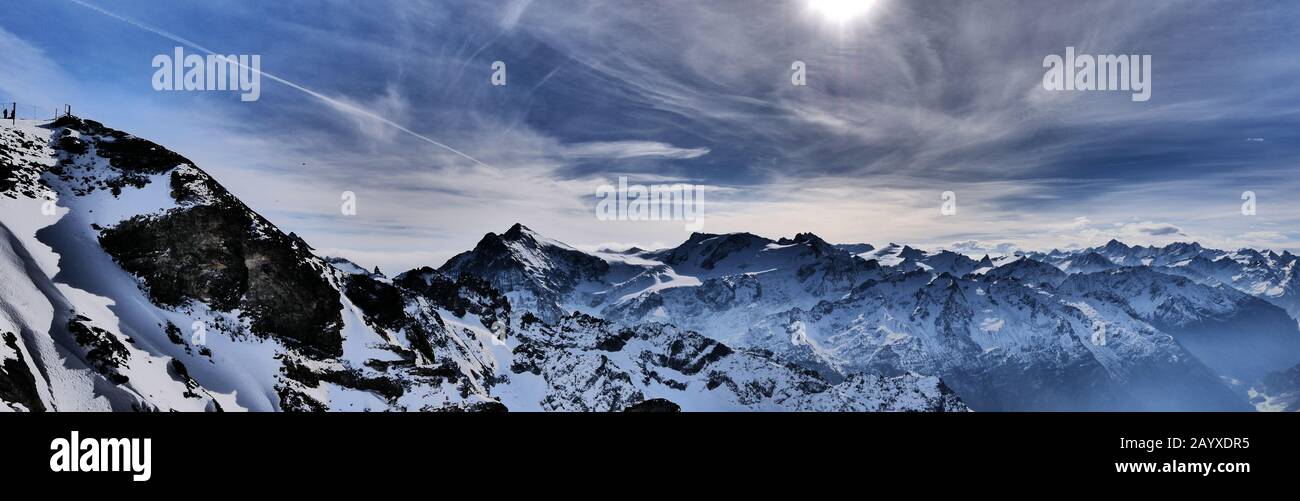 Mountain panorama with titlis hi-res stock photography and images - Alamy