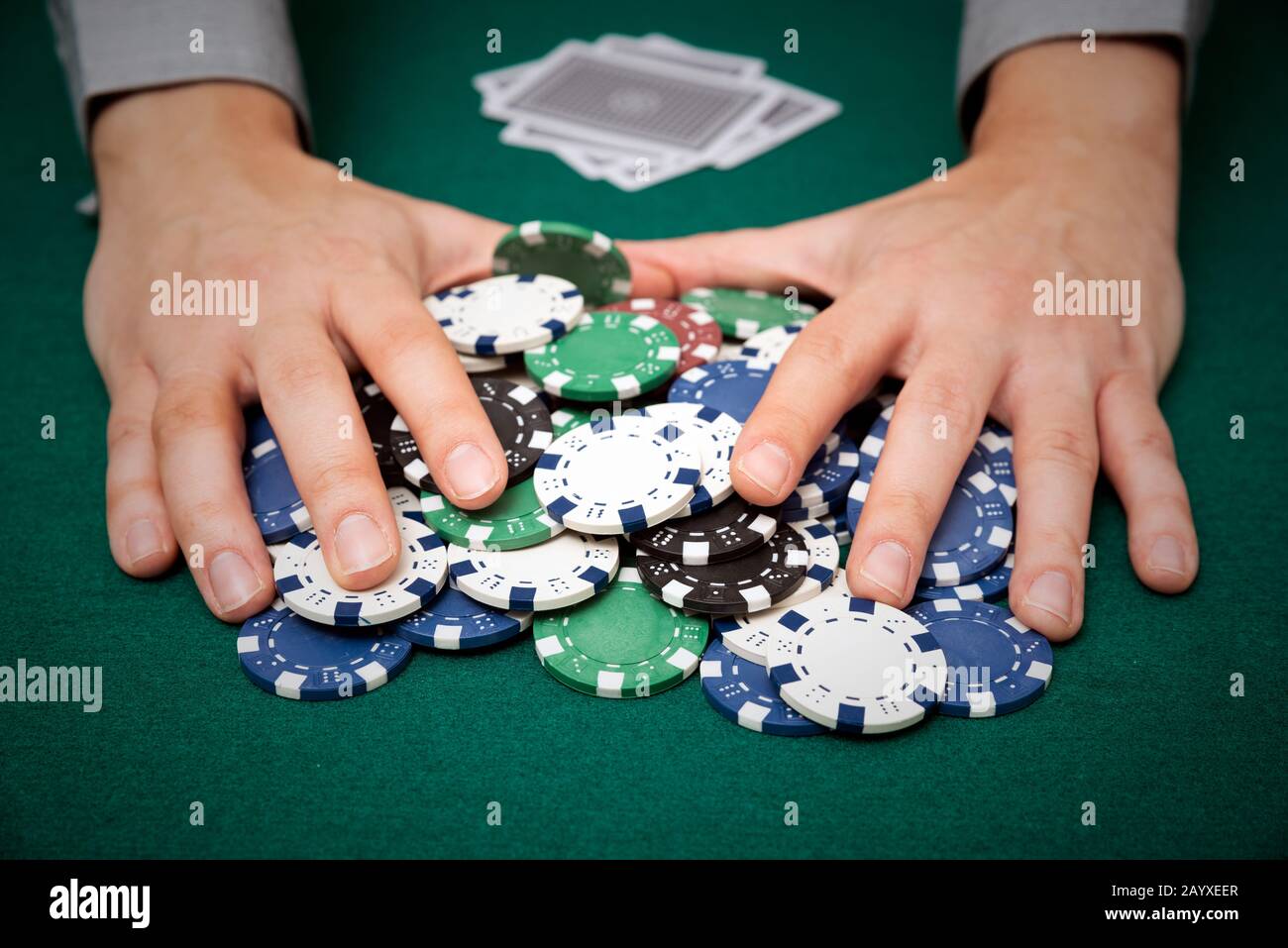 Poker chips entertainment hi-res stock photography and images - Alamy