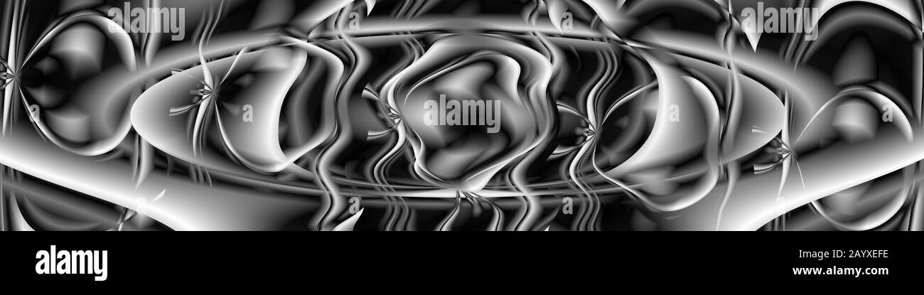 Digital art, high resolution panoramic abstract objects with soft ...