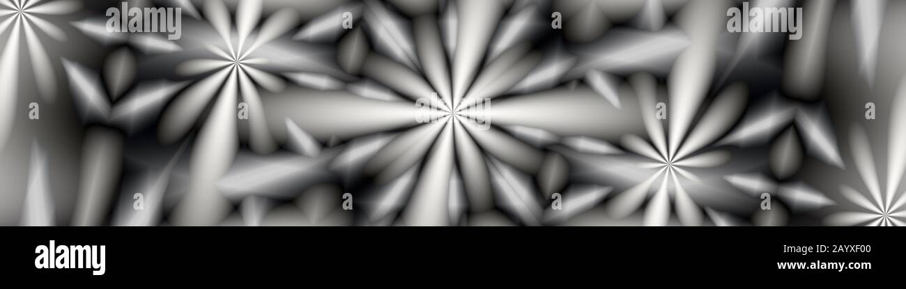 Digital art, high resolution panoramic abstract objects with soft ...