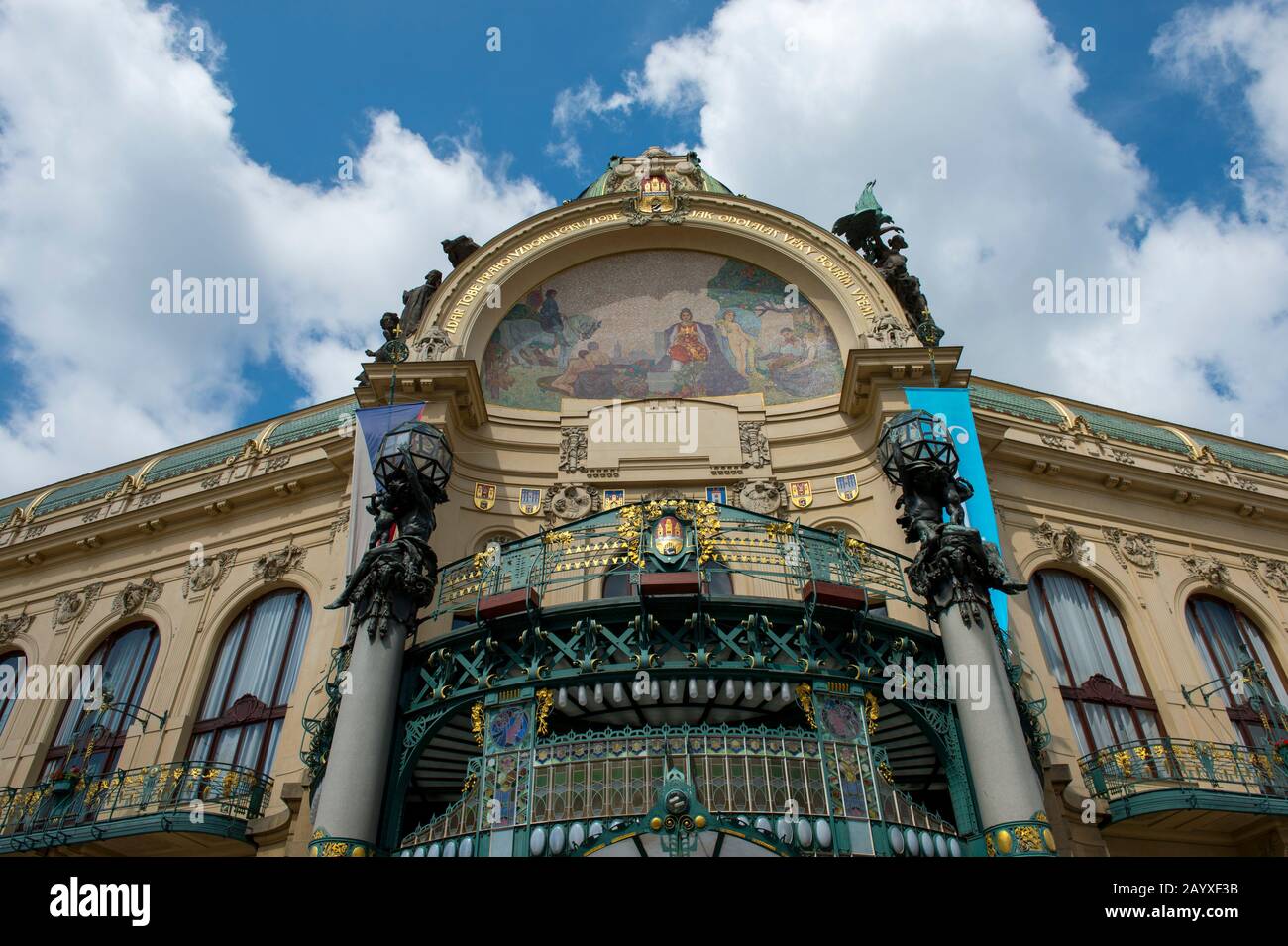 The Municipal House in Prague, Czech Republic. is one of the most ...