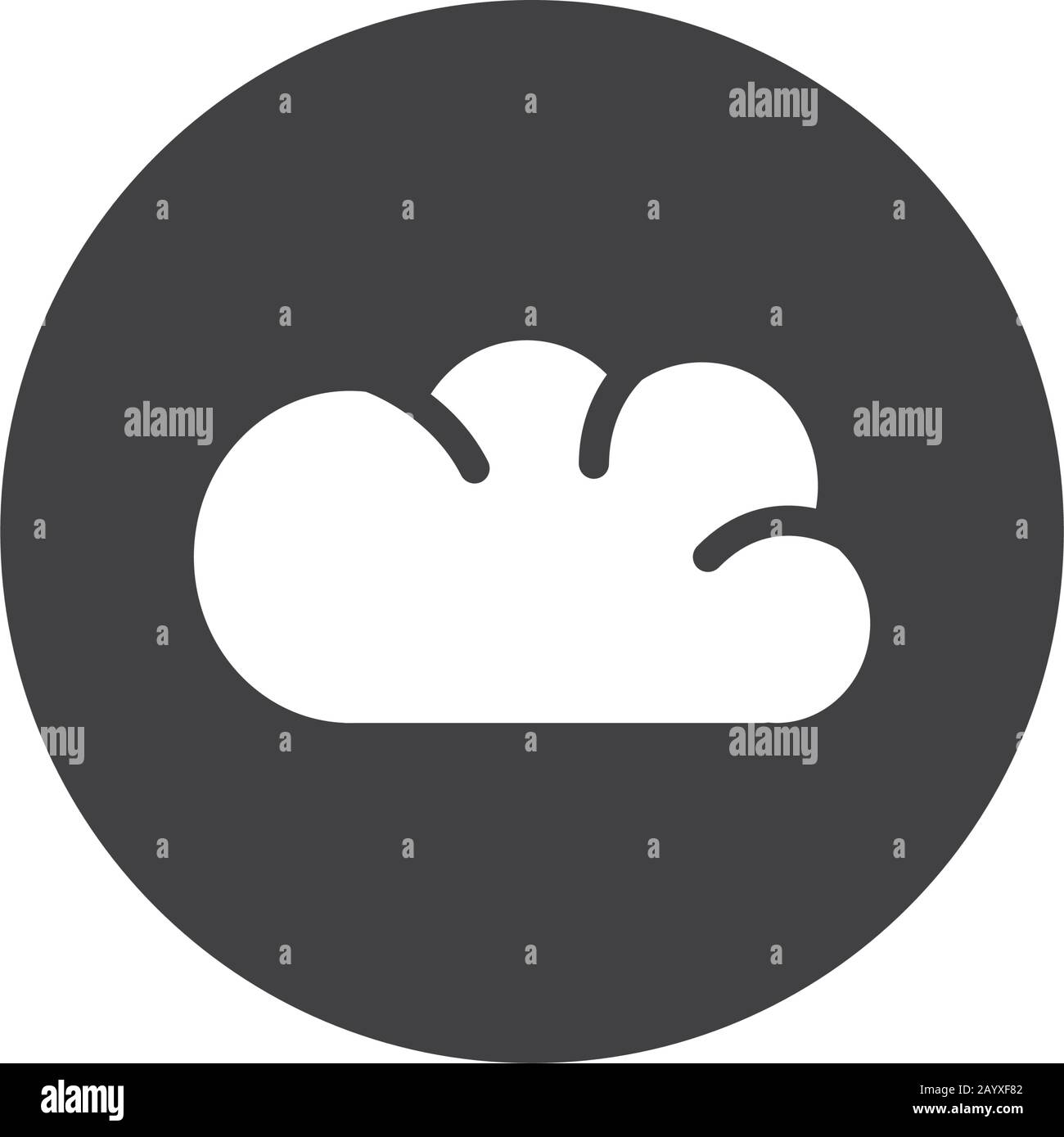 Cloud shape block flat style icon design, Weather sky nature climate ...