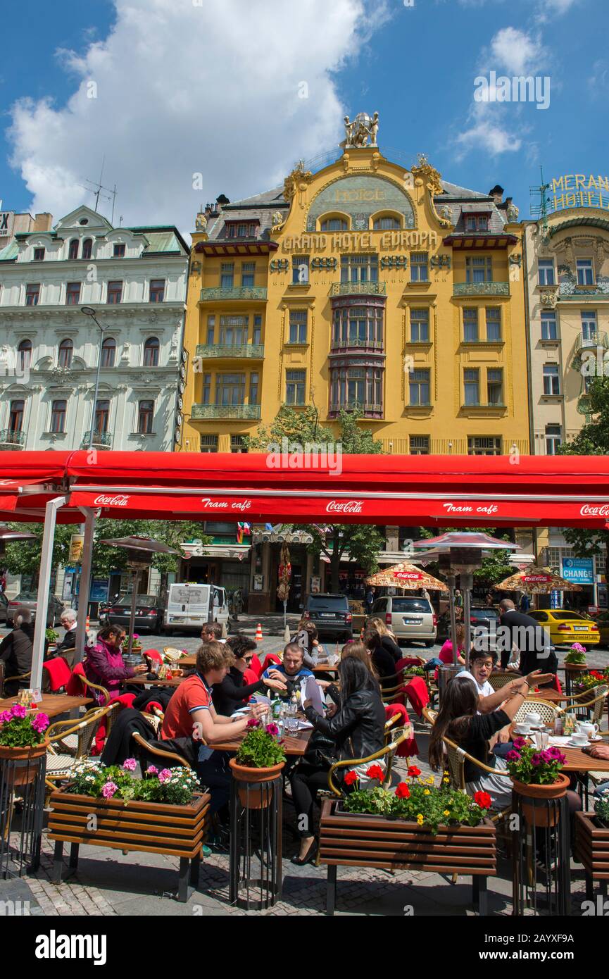 Cafe europa prague hi-res stock photography and images - Alamy