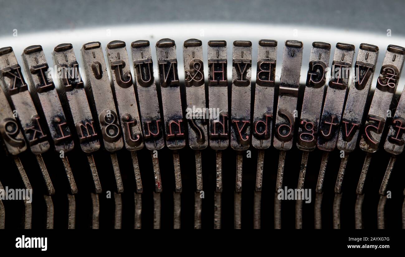 Typewriter mechanism hi-res stock photography and images - Alamy