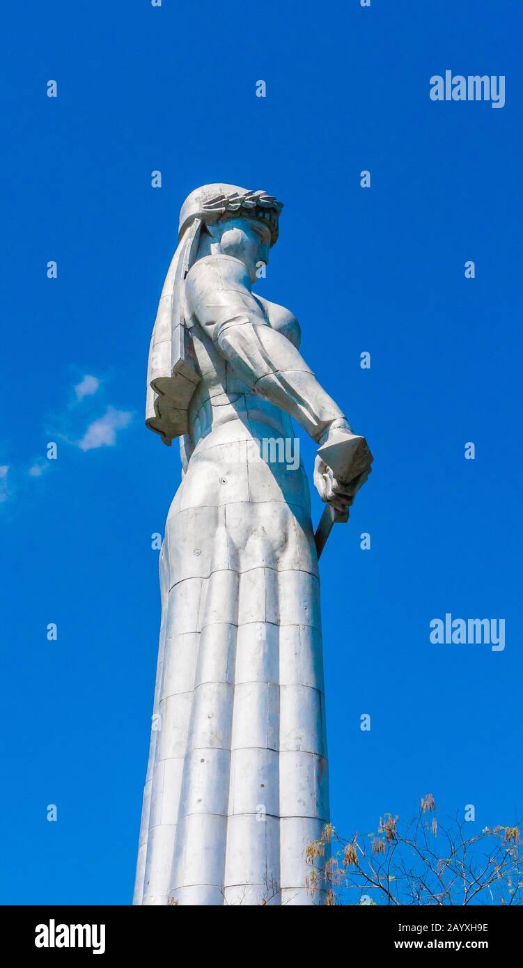 Mother of the Georgian or Kartlis Deda, the 20-metre Aluminium Statue ...