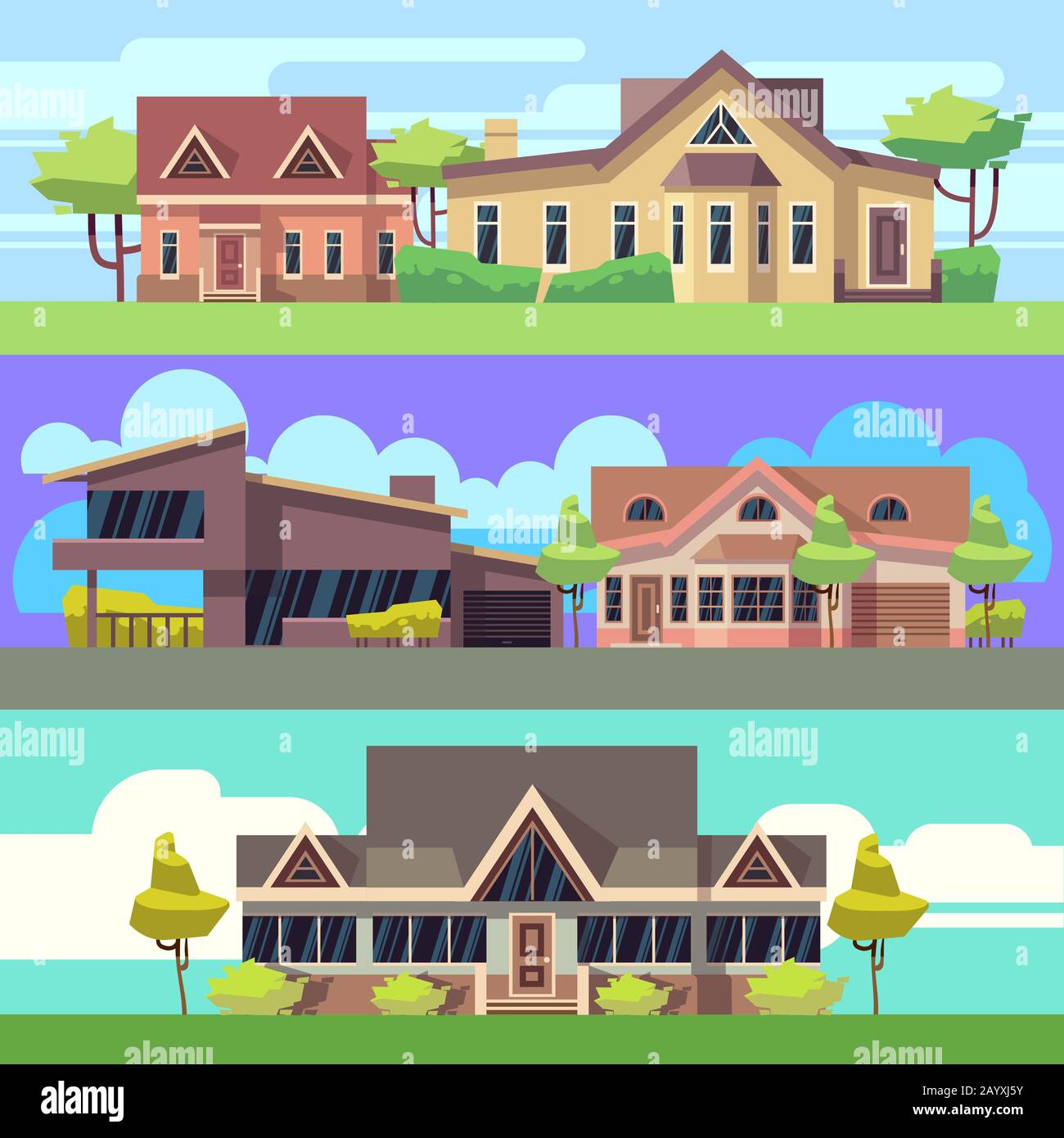 Settlement view Stock Vector Images - Alamy