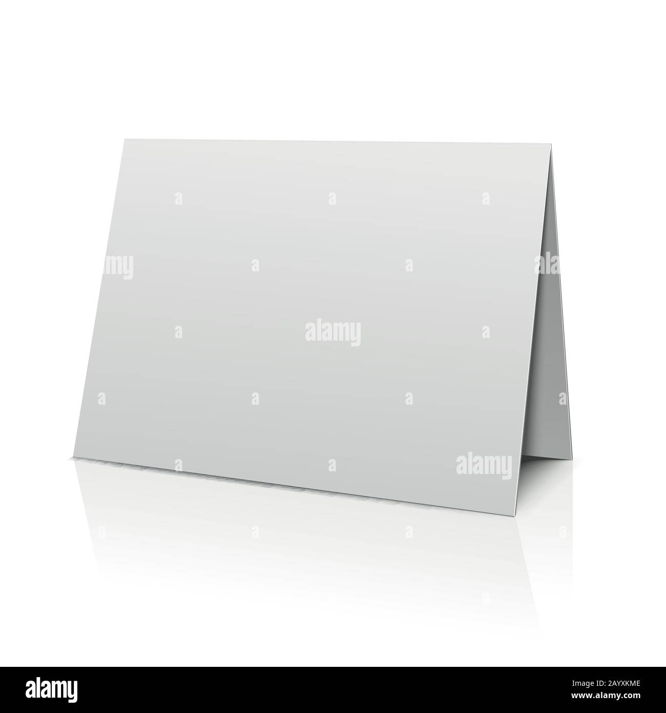 Blank folder paper card isolated on white. Template paper sheet for ...