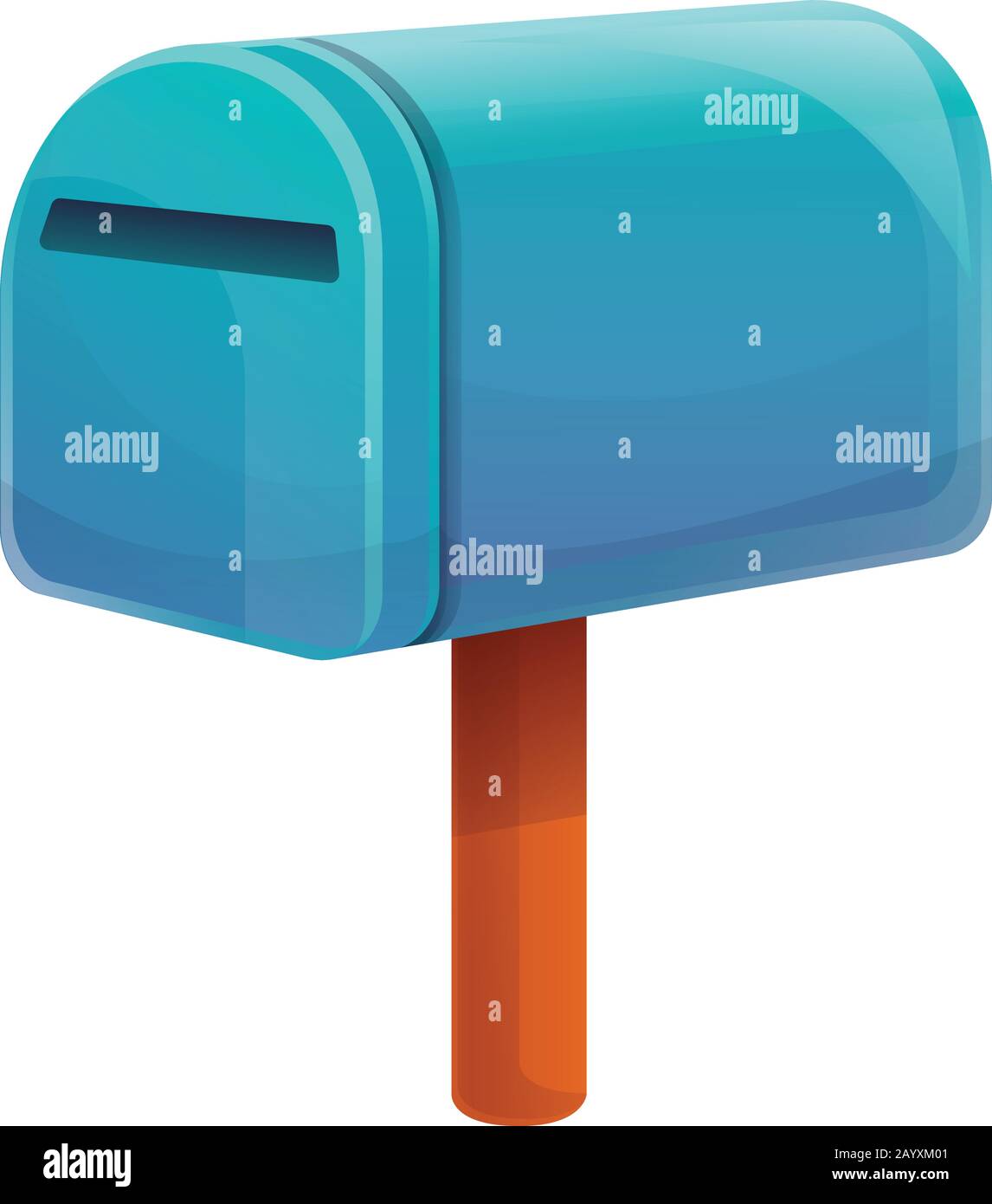 Document mailbox icon. Cartoon of document mailbox vector icon for web ...