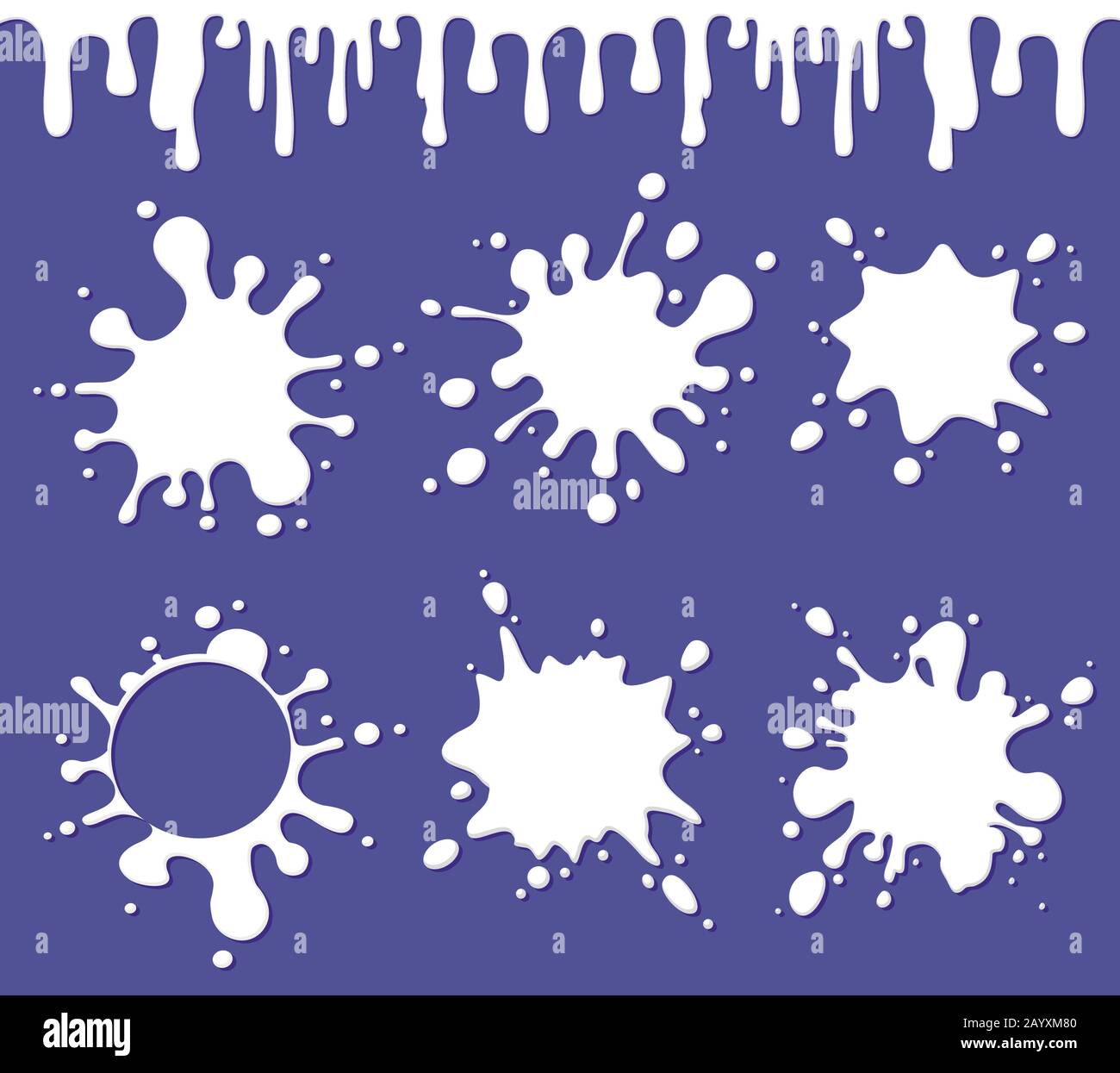 Yogurt splash vector Stock Vector Images - Alamy