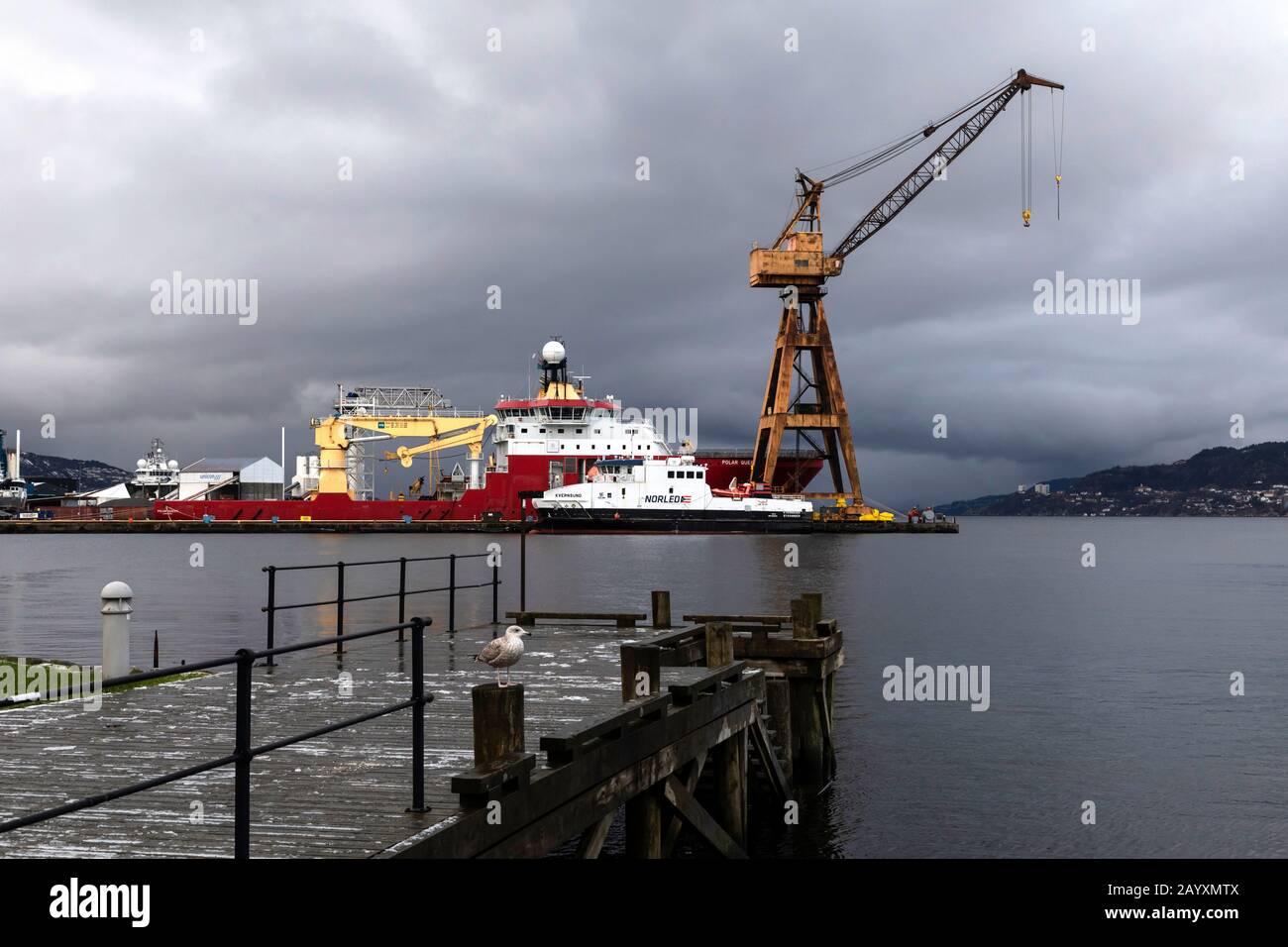 Car ferry Kvernsund and multi-purpose subsea IMR/CSV/W2W vessel Polar ...