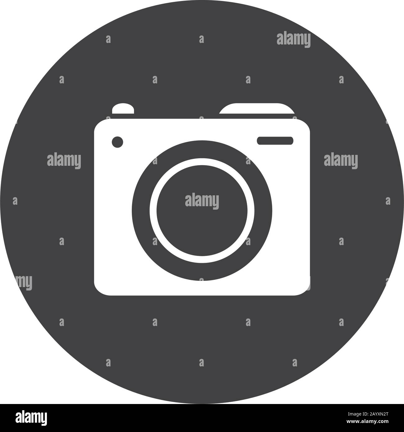 Camera block flat style icon design, Social media multimedia ...