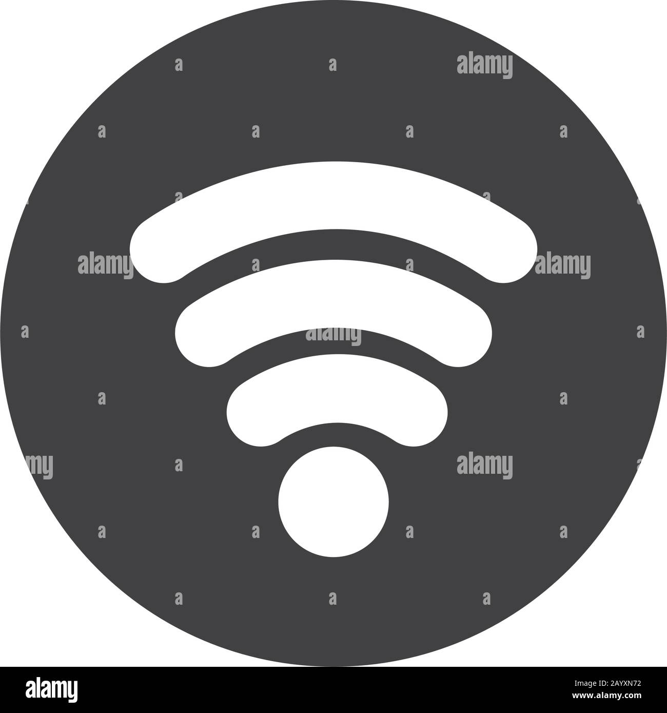 Wifi block flat style icon design, Social media multimedia ...
