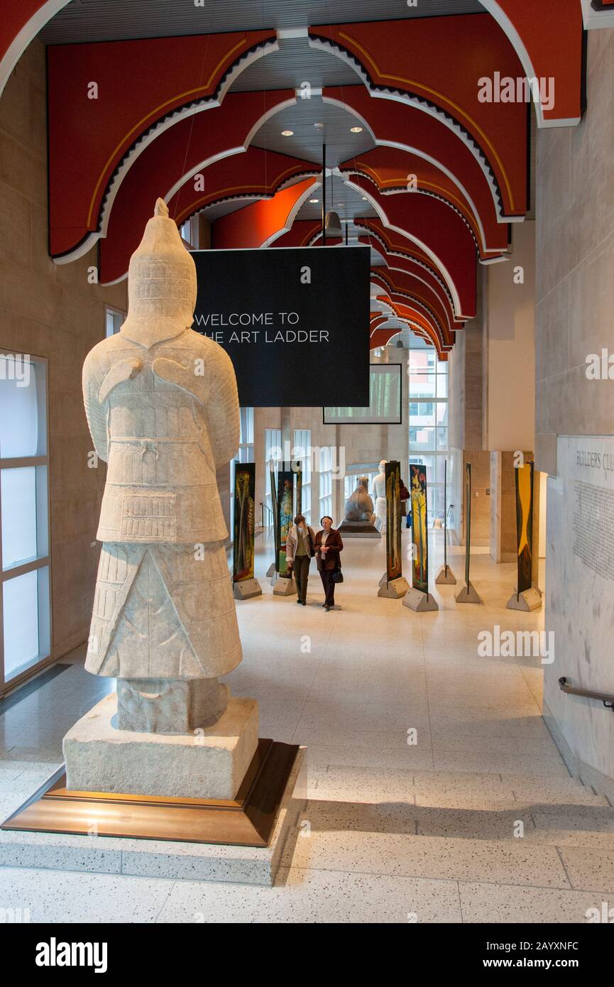 The Art Ladder: the main staircase of the 1991 Venturi building with ...