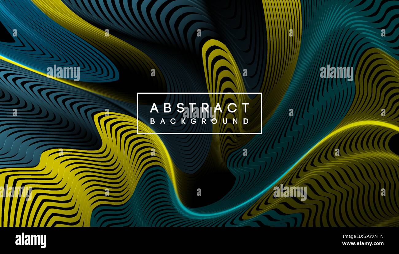 3d abstract curved background moving Stock Vector Images - Alamy