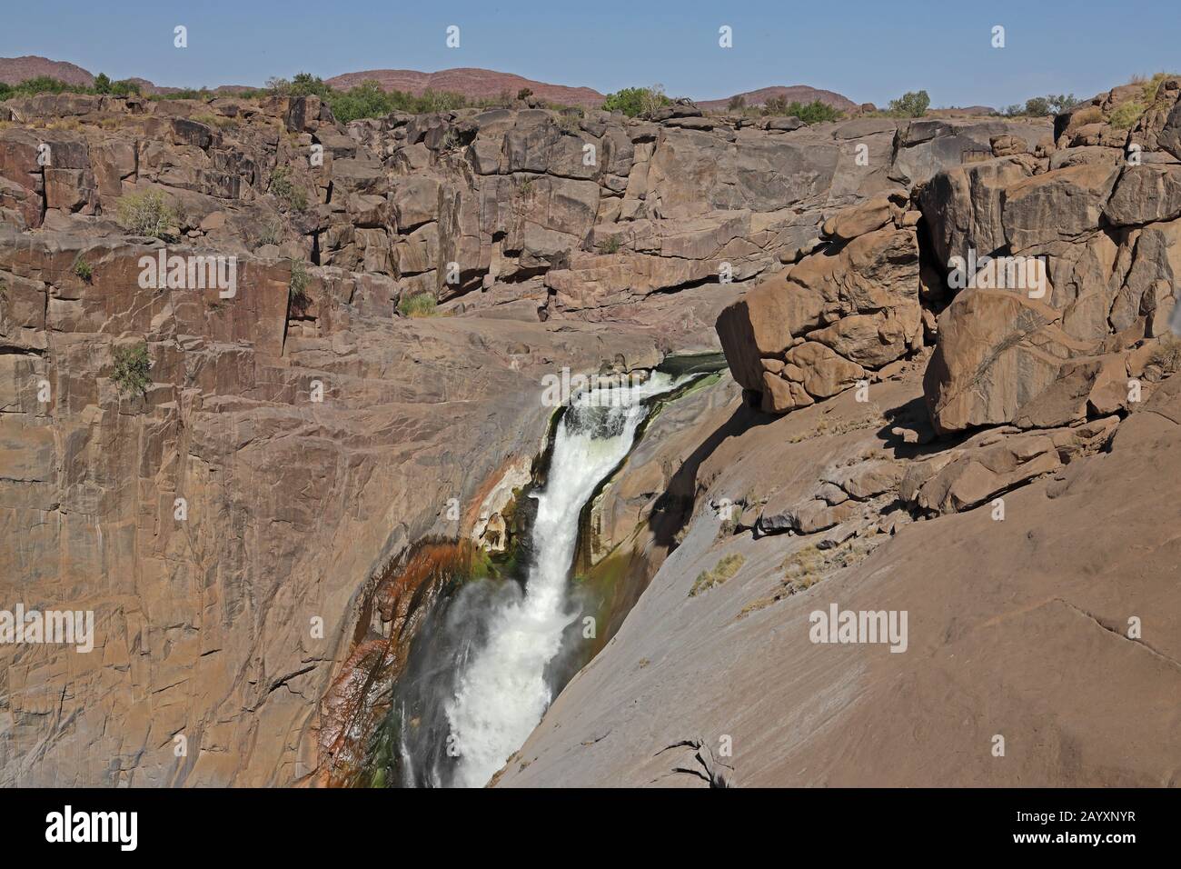 view of falls and gorge Augrabies Falls National Park, South Africa ...