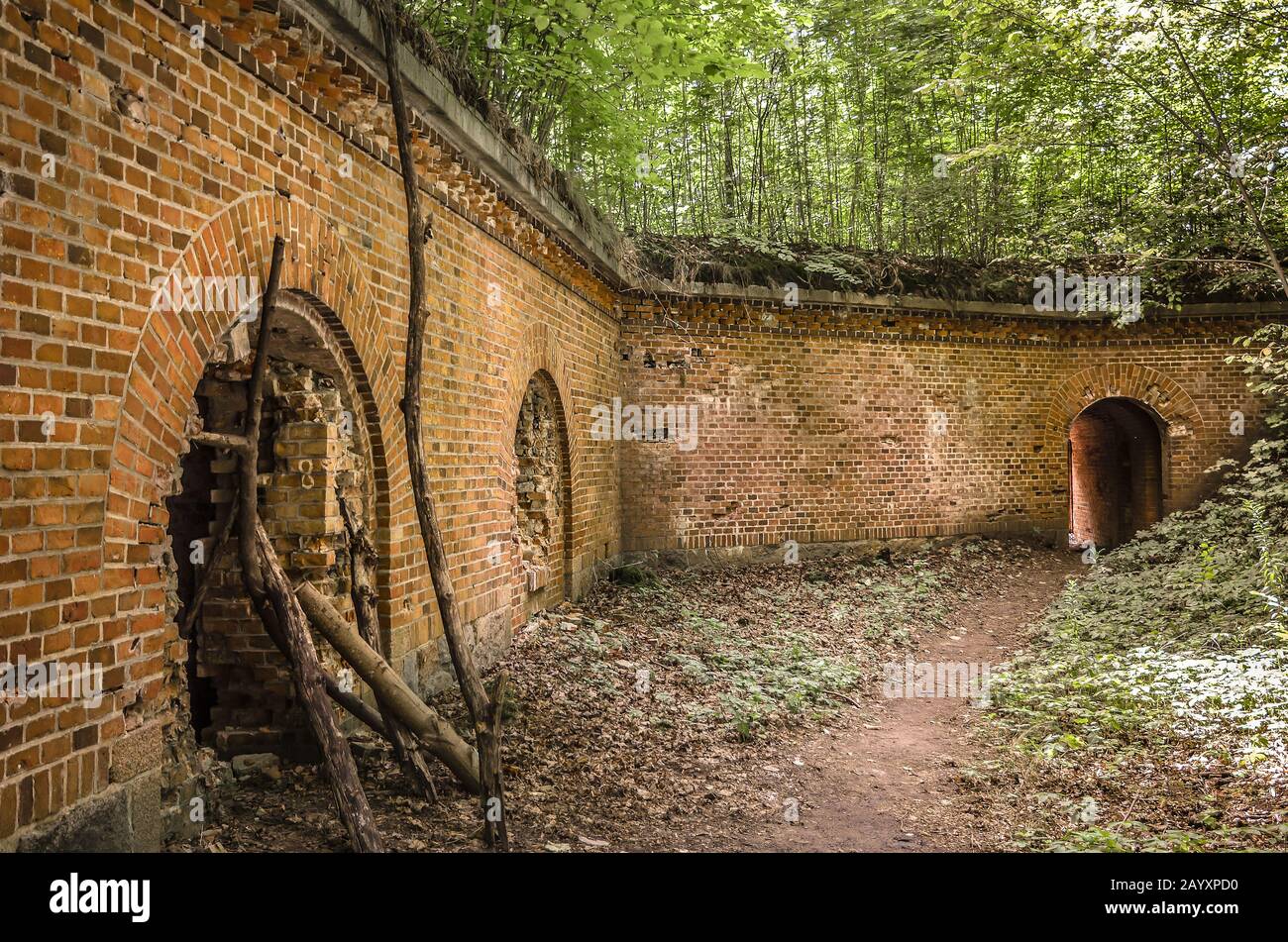 Historic Prussian fortress Boyen in Gizycko, Masuria, Poland Stock ...