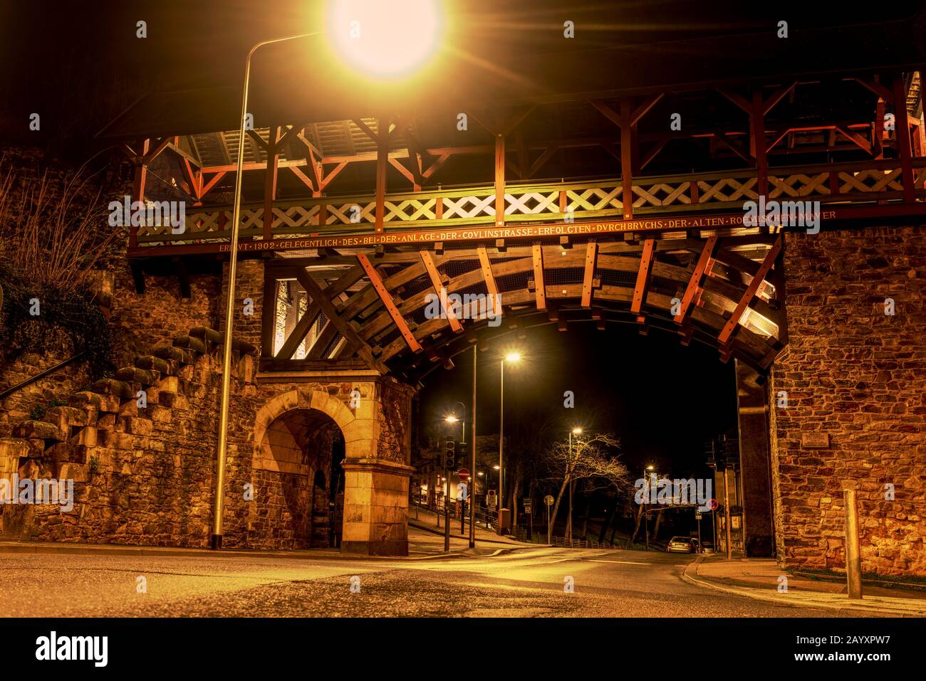 Ancient historic Roman architecture in Wiesbaden, Germany. Roman ...