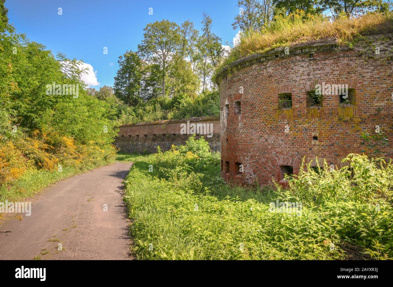Historic Prussian fortress Boyen in Gizycko, Masuria, Poland Stock ...