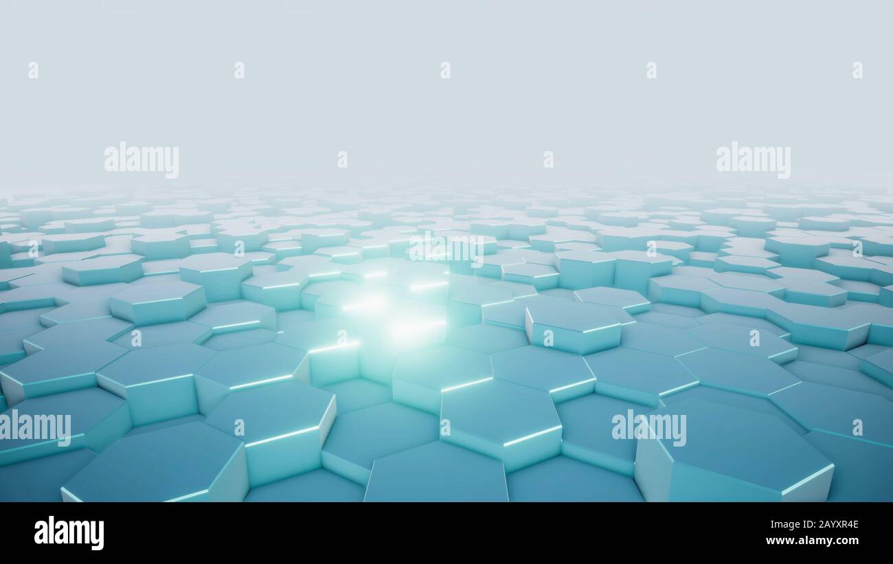 3d animation texture hexagons in hi-res stock photography and images - Alamy