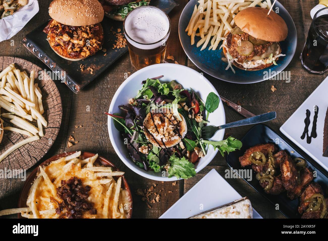 Chicken burger fries drink hi-res stock photography and images - Alamy