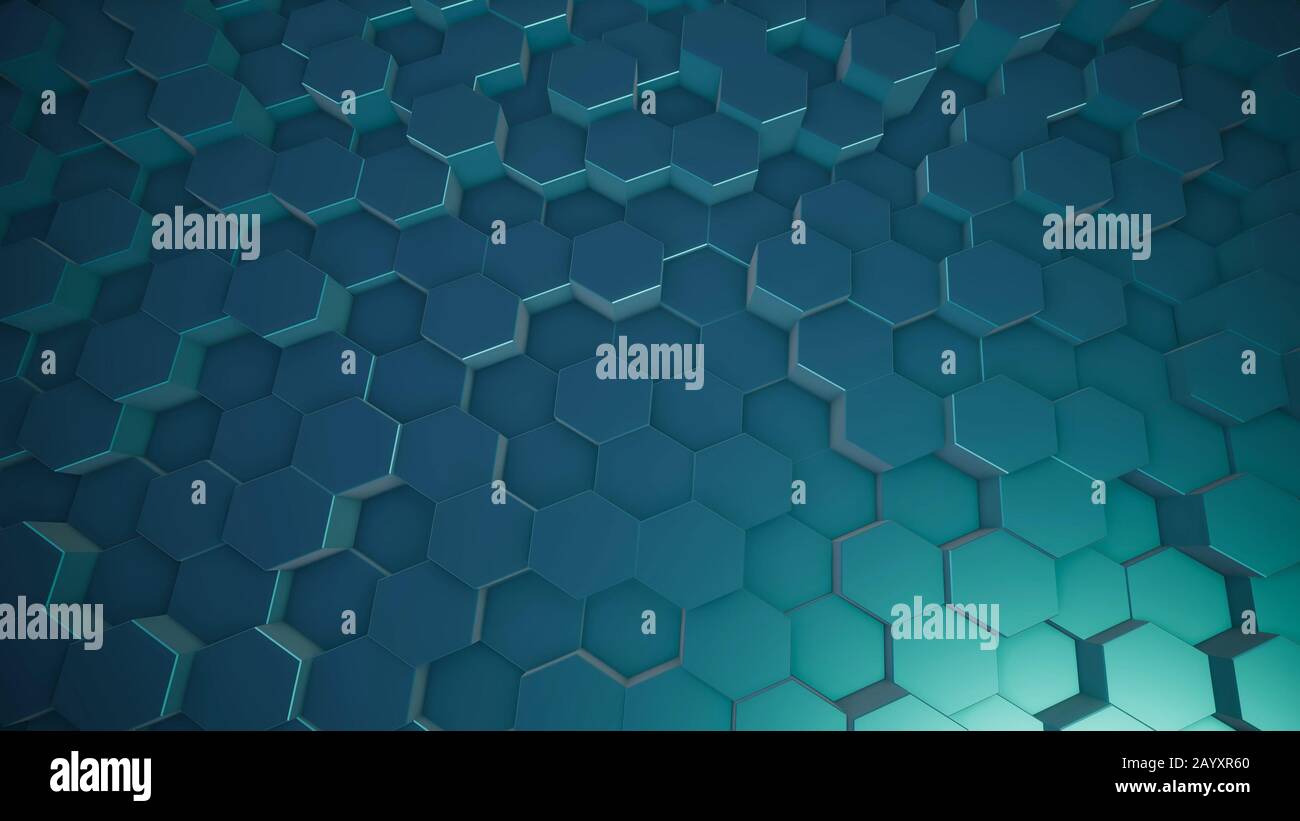3d animation texture hexagons in hi-res stock photography and images ...