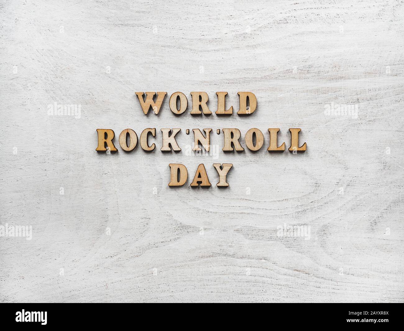 Happy ROCK 'N' ROLL DAY. Beautiful card Stock Photo - Alamy