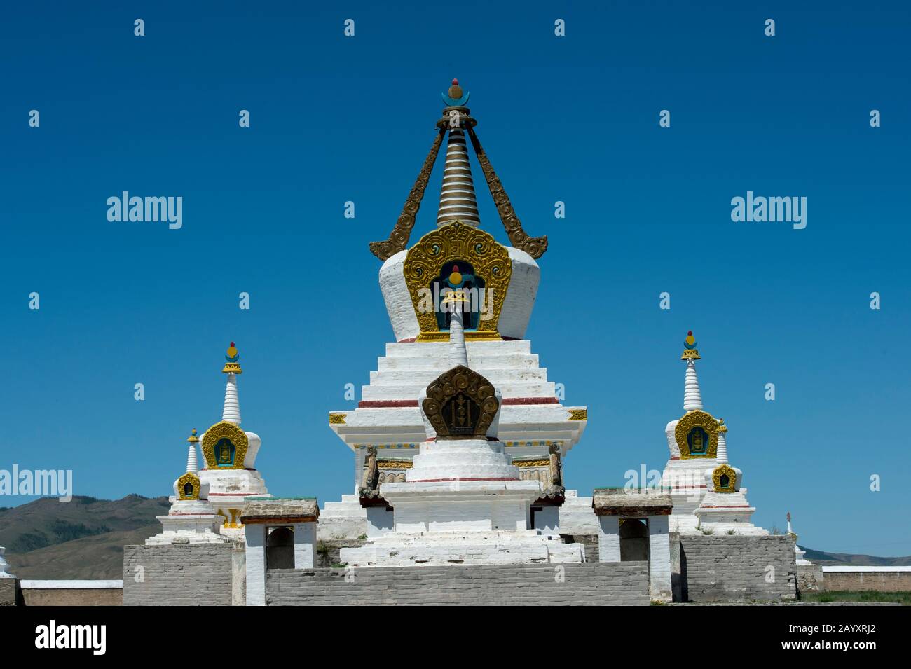 The Golden Stupa (Altan Stupa) at the Erdene Zuu monastery in ...