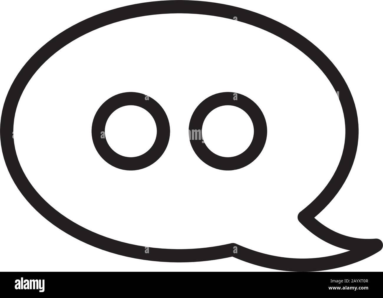 Bubble line style icon design, Social media multimedia communication ...