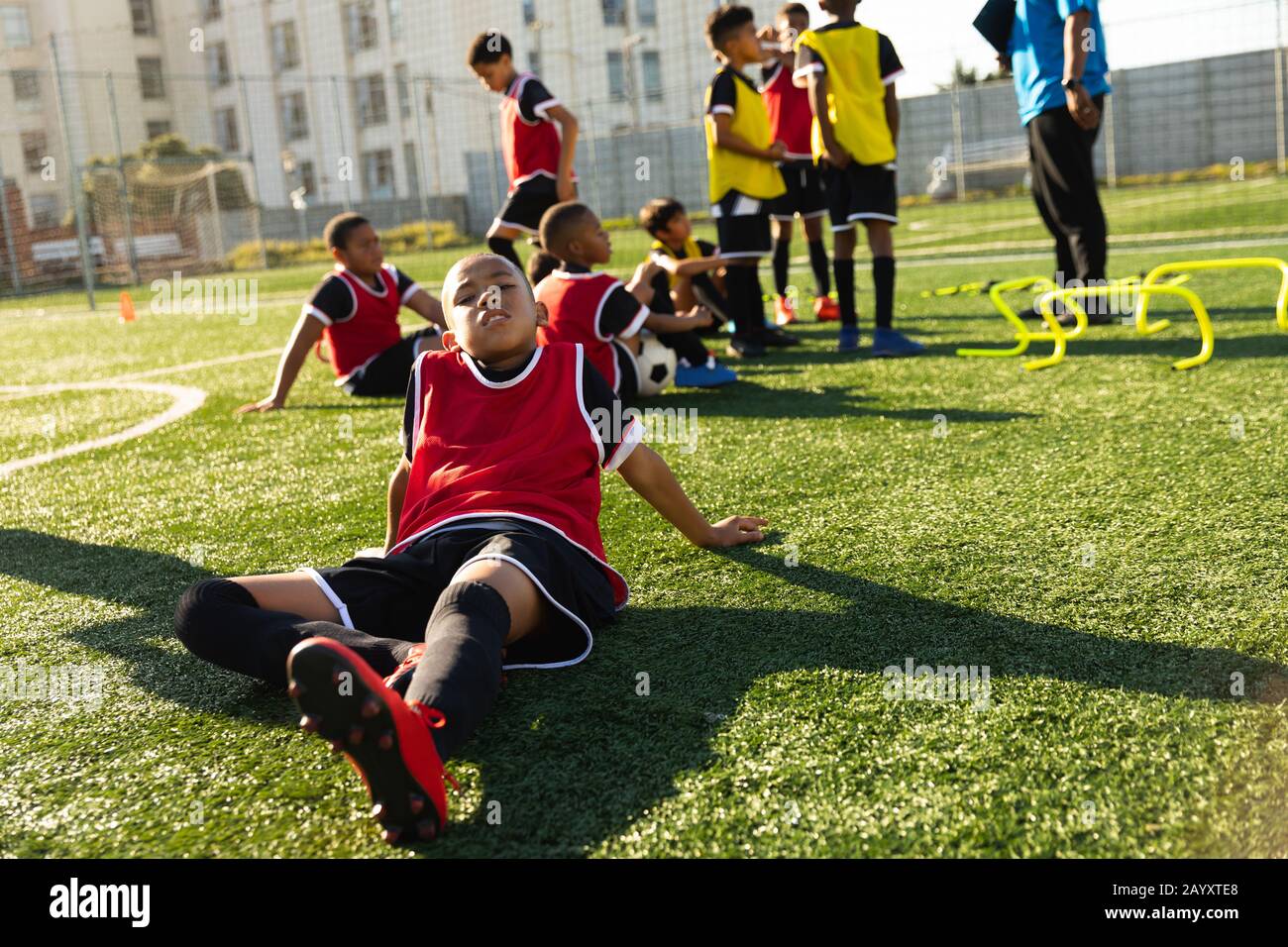Tired soccer player hi-res stock photography and images - Alamy