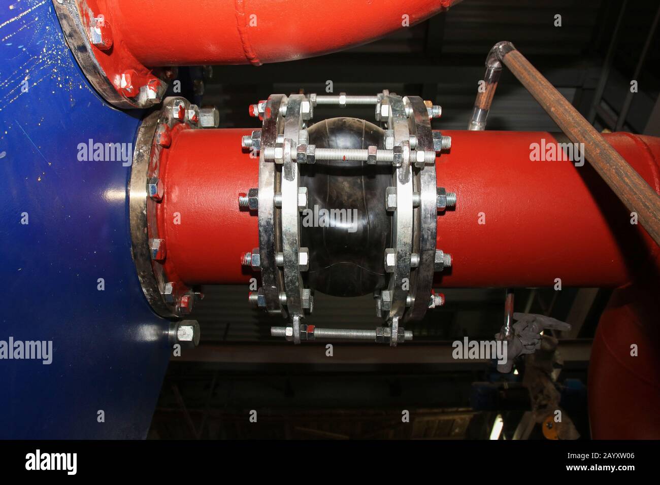 Anti-vibration rubber expansion joint in the pipeline in industrial ...