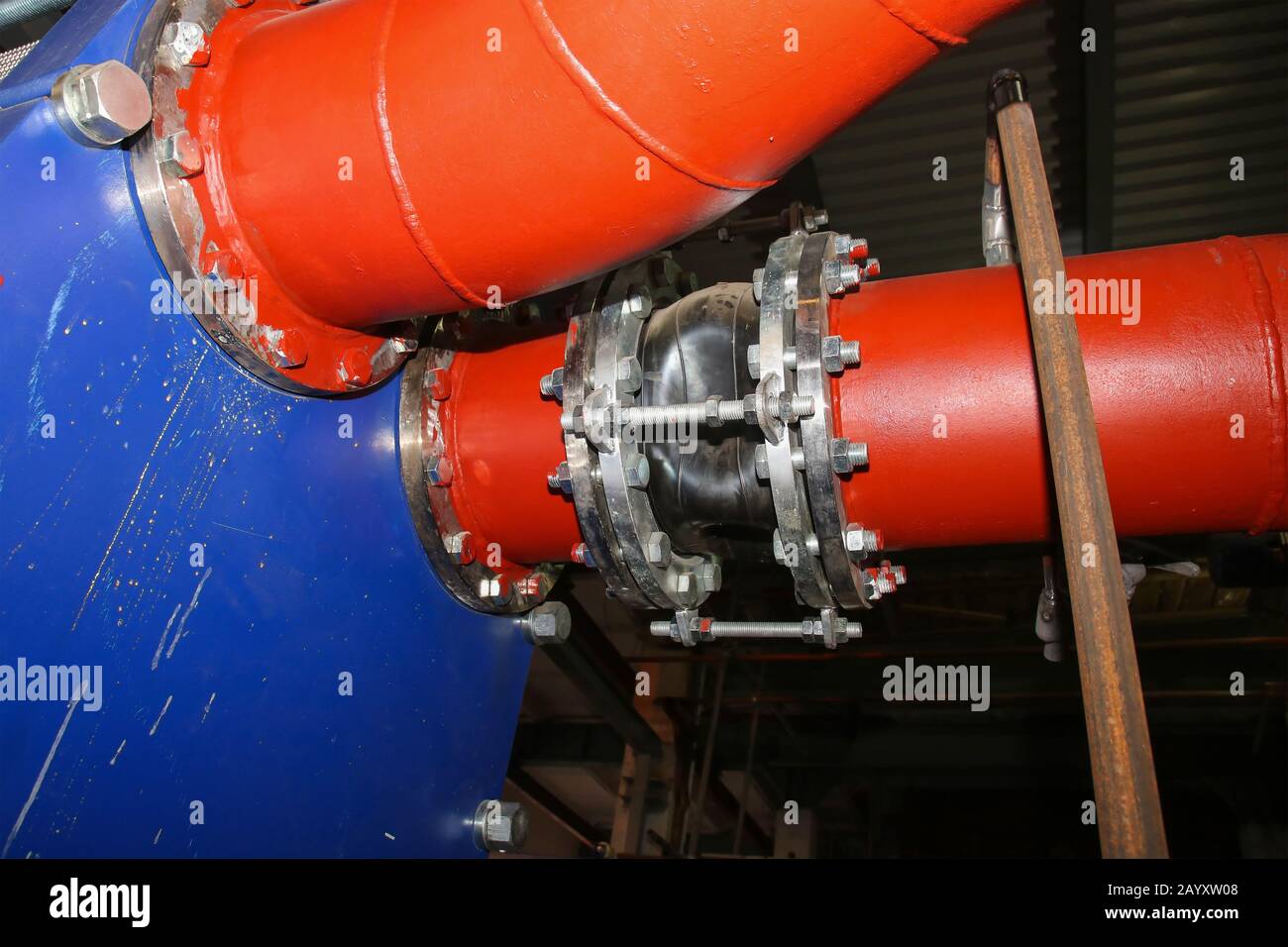 Anti-vibration rubber expansion joint in the pipeline in industrial ...