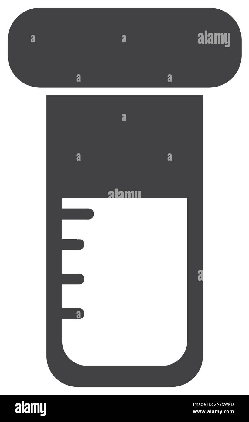 Bottle silhouette style icon design, Chemistry science laboratory ...