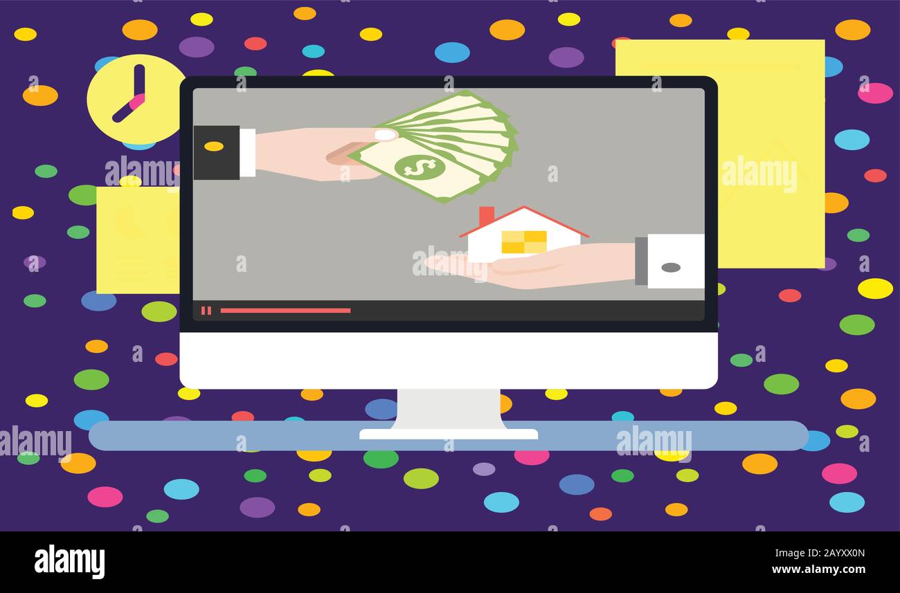 Bank transfer screen Stock Vector Images - Alamy