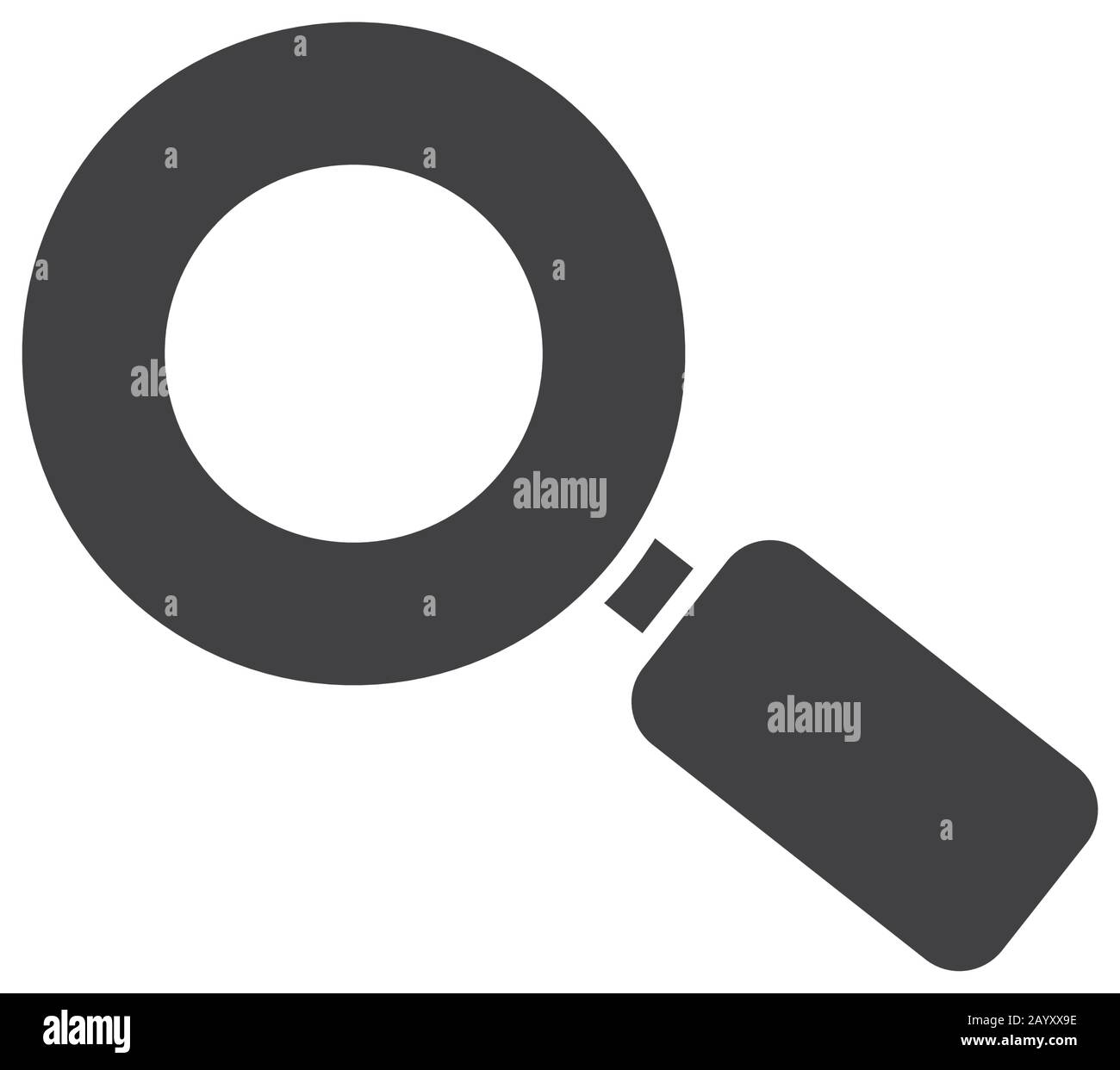 Lupe silhouette style icon design, Tool search magnifying glass zoom ...