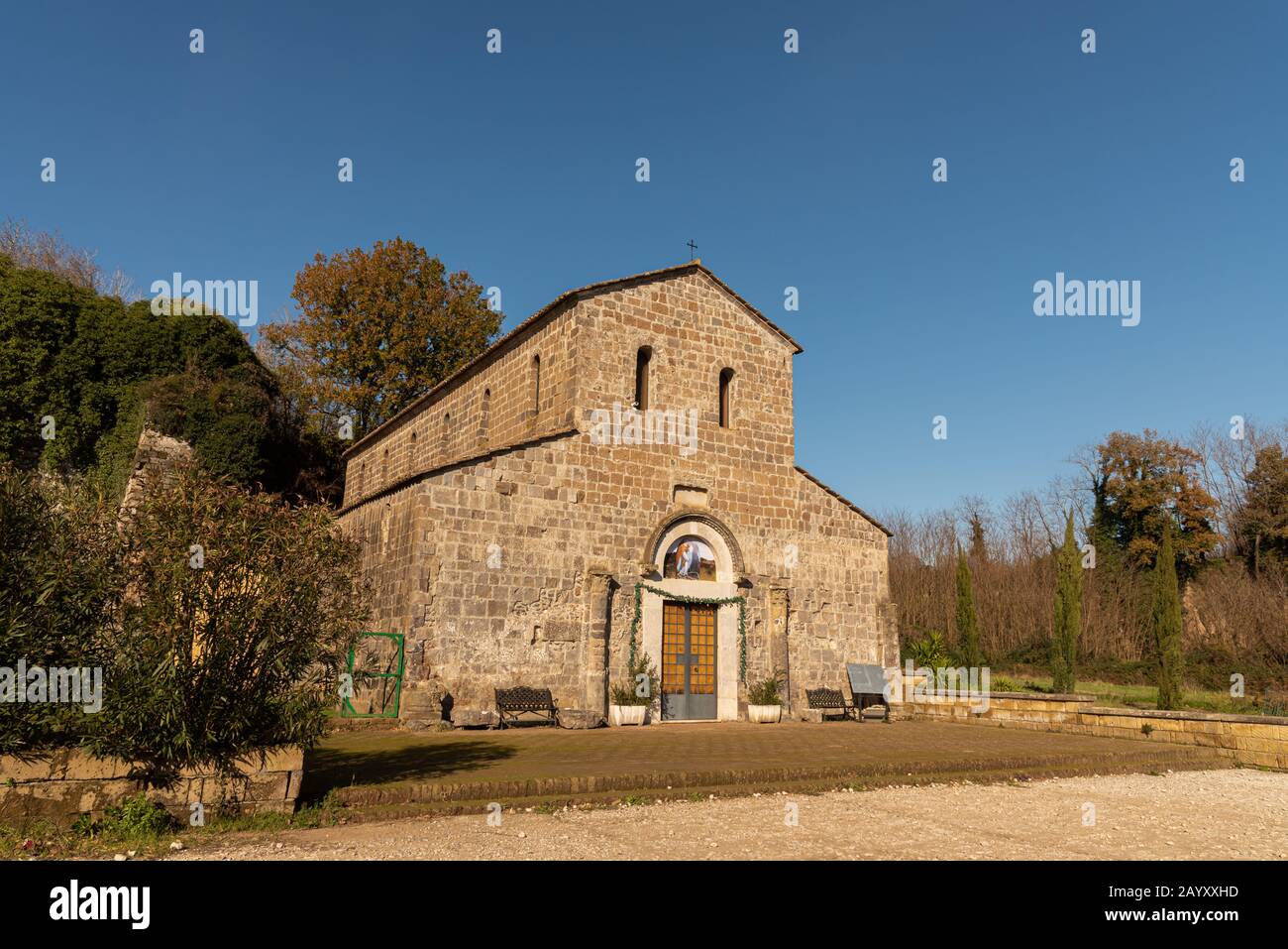 Teano, Campania, Italy. Church of San Paride ad Fontem. View of the ...
