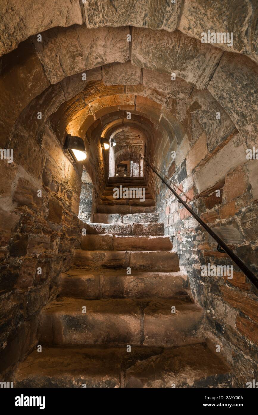 Staircase in a historic castle Stock Photo - Alamy