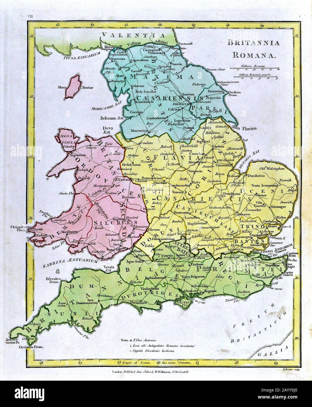 Map wales border hi-res stock photography and images - Alamy