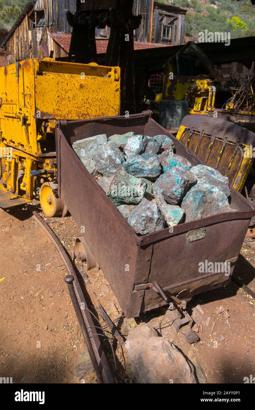 Old mining equipment at the historic Gold King Mine and Ghost Town from ...