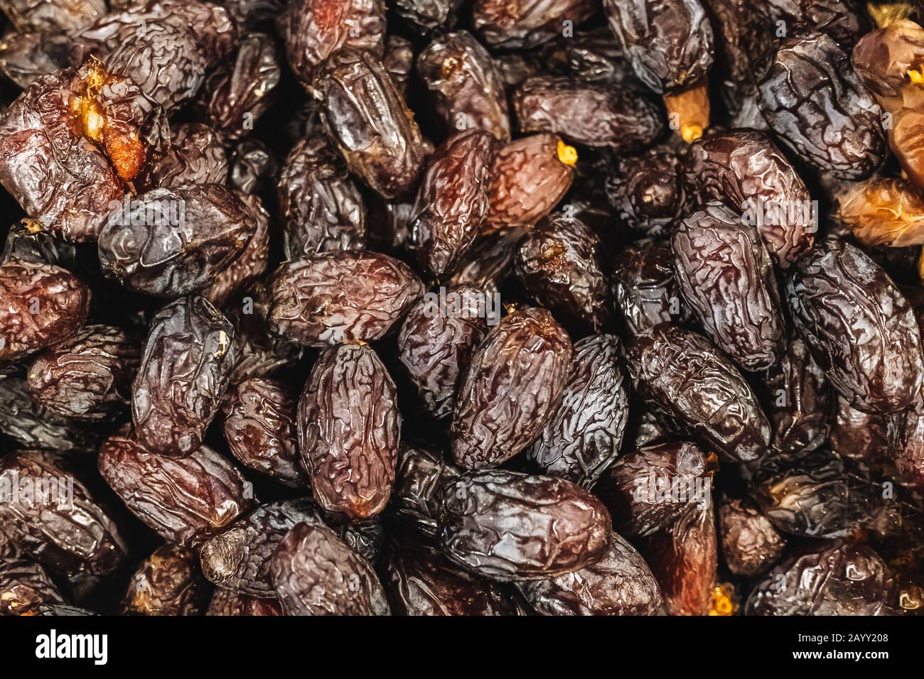 Dried cluster dates, nutritious food rich in vitamins and natural ...