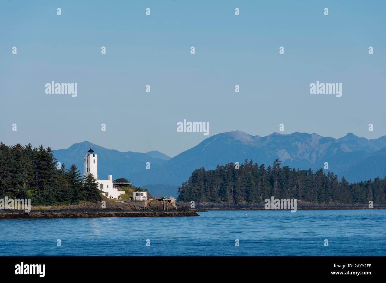The Five Finger Lighthouse lights the waterways of Frederick Sound and ...