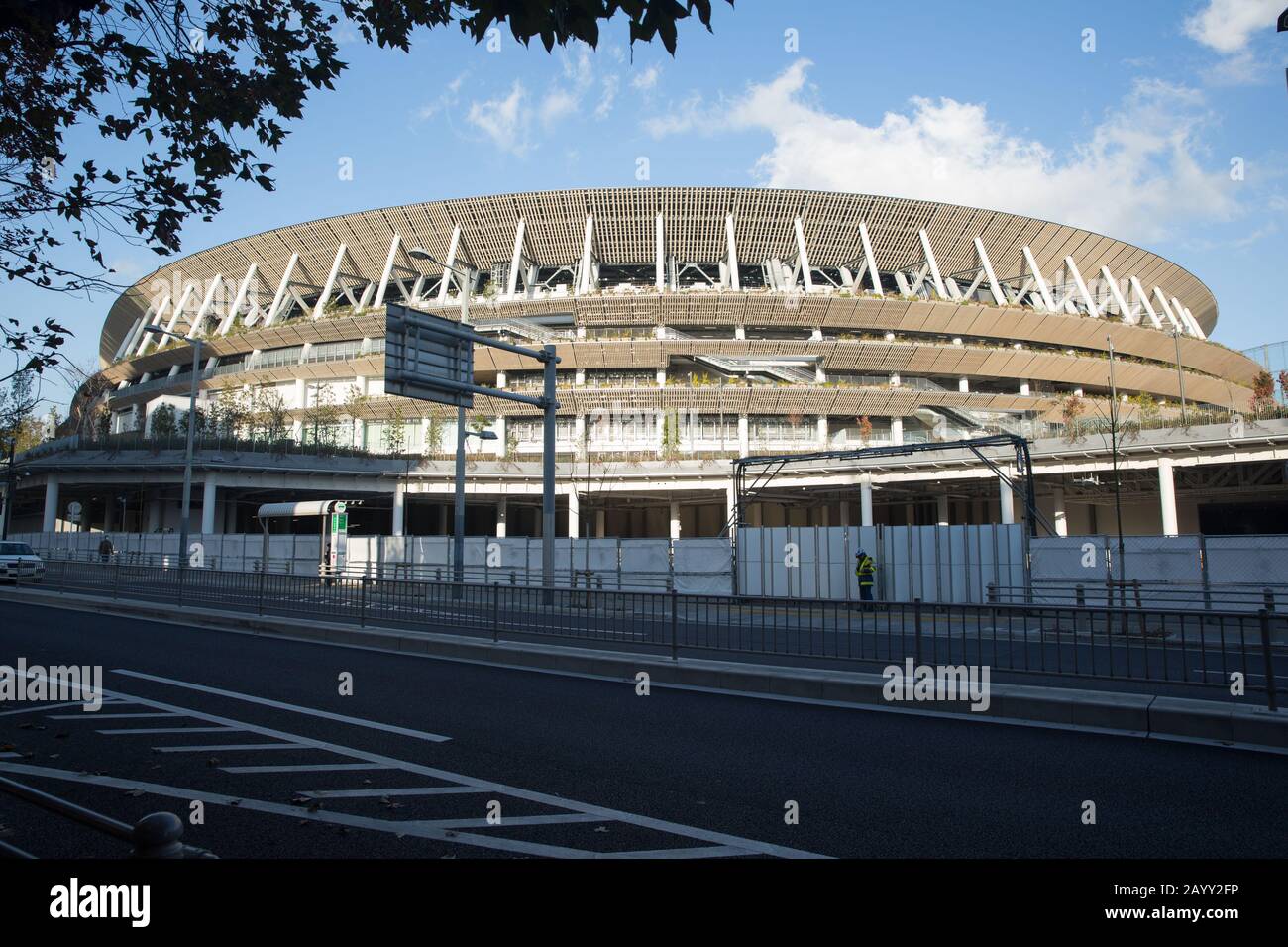 Japan New National Stadium In Shinjuku High Resolution Stock ...